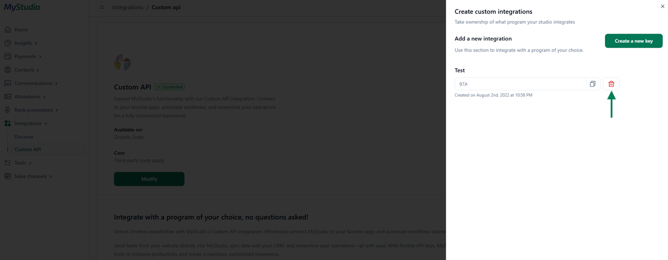 Custom API and iFrame